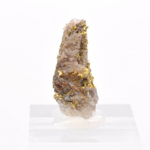 Or natif sur quartz - Morbihan, France