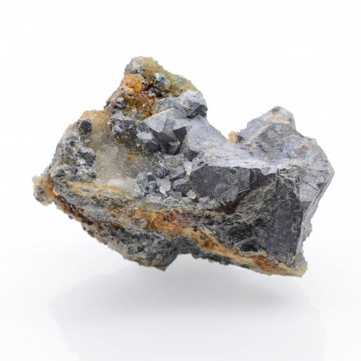 Galène et quartz - Mine du Buisson, Col de Montmirat, Lozère, France
