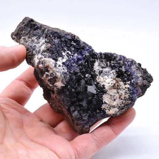 Fluorite antozonite, calcite - Ojuela mine, Mapimi, Durango, Mexico ...