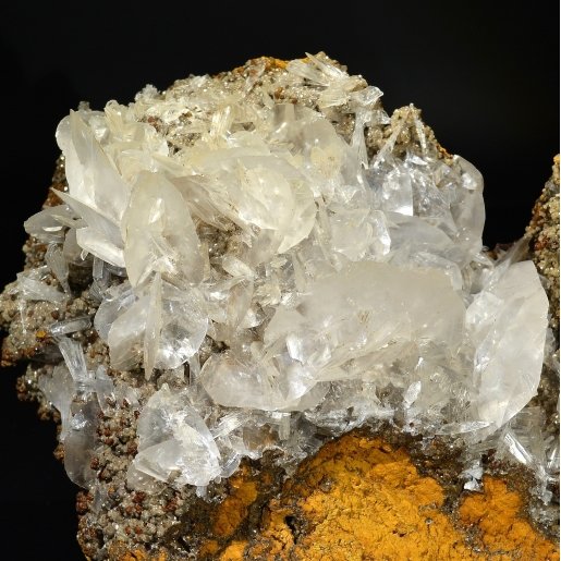 Calcite and hemimorphite - Ojuela mine, Mapimi, Durango, Mexico - La ...
